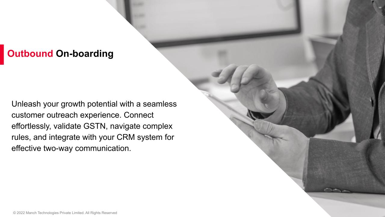 Outbound Onboarding - Manch Tech