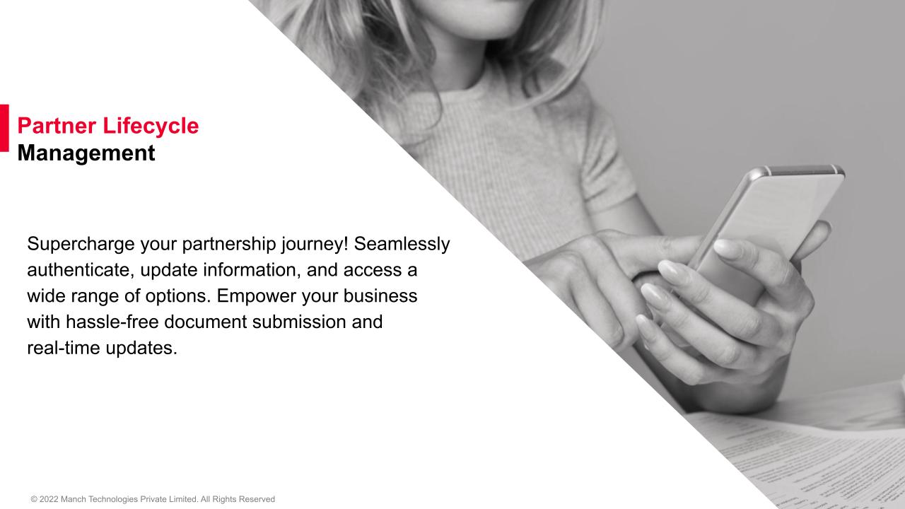 Partner Lifecycle Management - Manch Tech